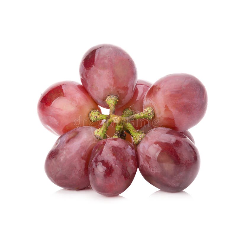 Red Grape Isolated on White Stock Image - Image of berry, grow: 71342429