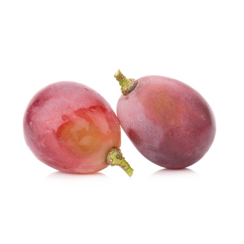 Red Grape Isolated on White Stock Photo - Image of background, closeup ...