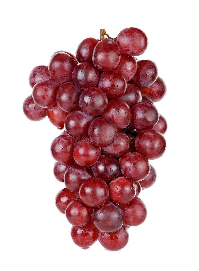 Red Grape on the White Background Stock Photo - Image of natural ...
