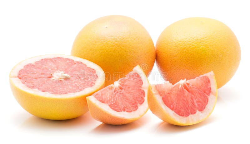 Red grapefruit isolated stock photo. Image of paradisi - 105993816