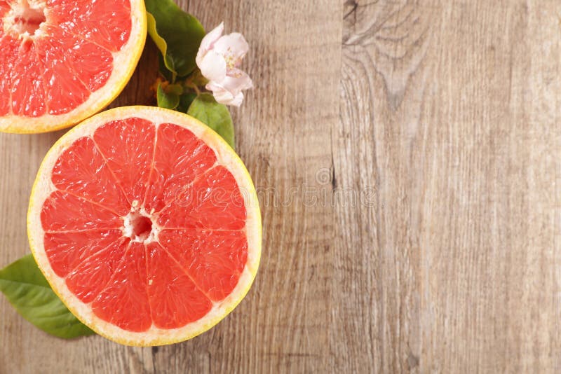 Red grapefruit and leaf stock image. Image of copy, nutrition - 176224679
