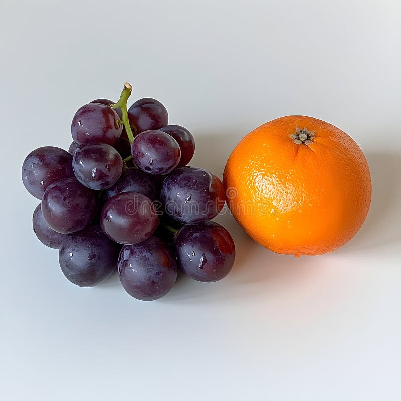Grapes and Orange stock image. Image of food, grapes - 387630603