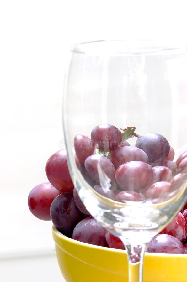 Red grapes stock image. Image of bowl, grape, sweet, empty - 60743207