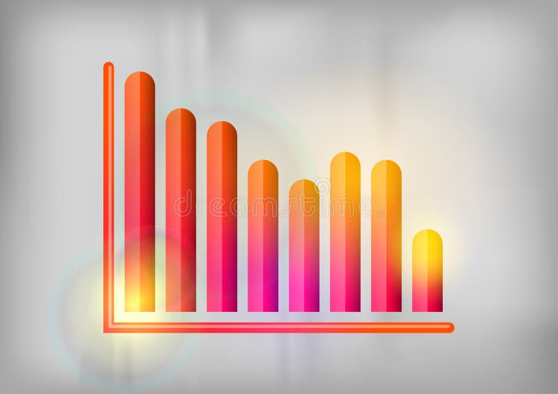 Red graph stock vector. Illustration of diagram, crisis - 32271312