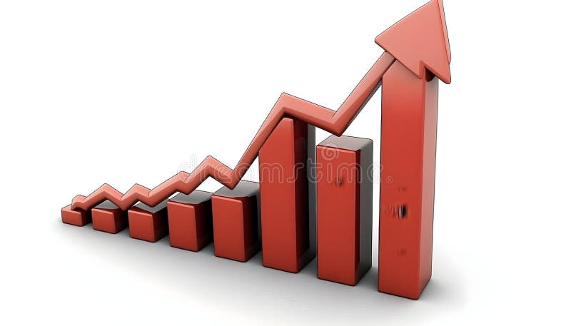 AI-Generated Growth Chart stock illustration. Illustration of ...