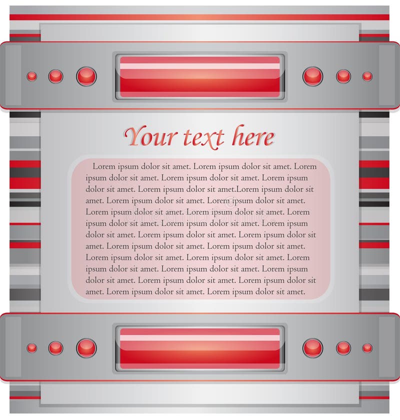 Red - Gray Background with Layout. Stock Vector - Illustration of ...