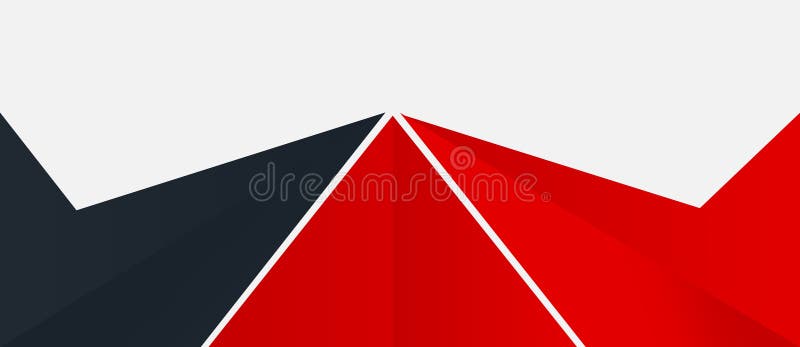 Red Gray Business Frame Border Abstract Transparent. Header Footer ...