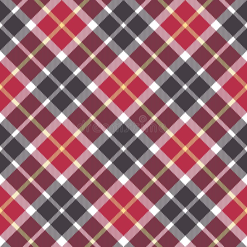 Red and Gray Check Plaid Seamless Pattern Stock Vector - Illustration ...