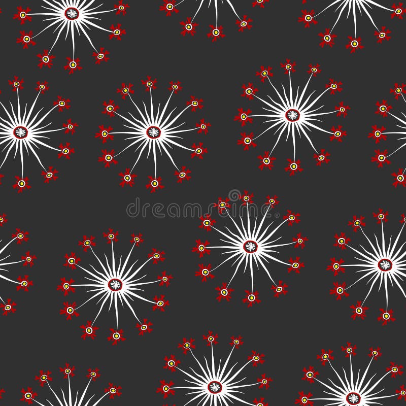 Dandelion seamless pattern stock vector. Illustration of decor - 21558300