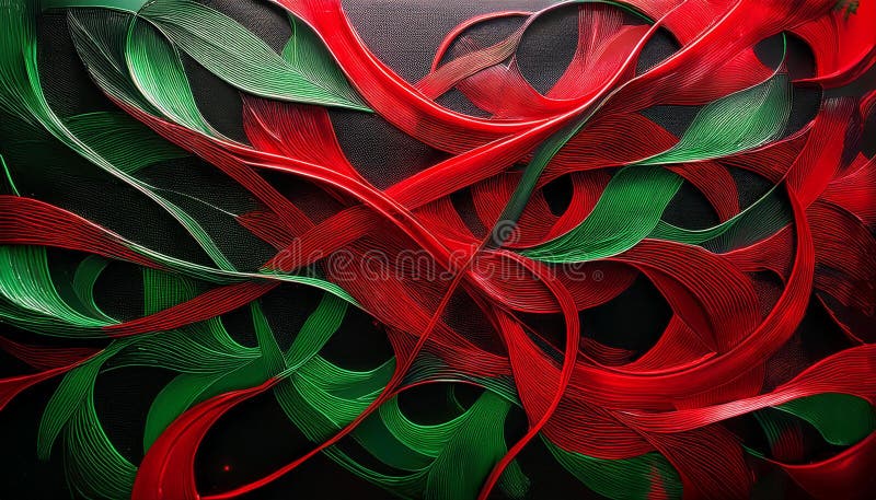Red Green Abstract Background Stock Illustration - Illustration of wing ...