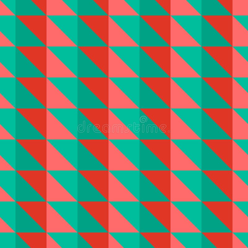 Red and Green Abstract Pattern with Triangles Stock Vector ...
