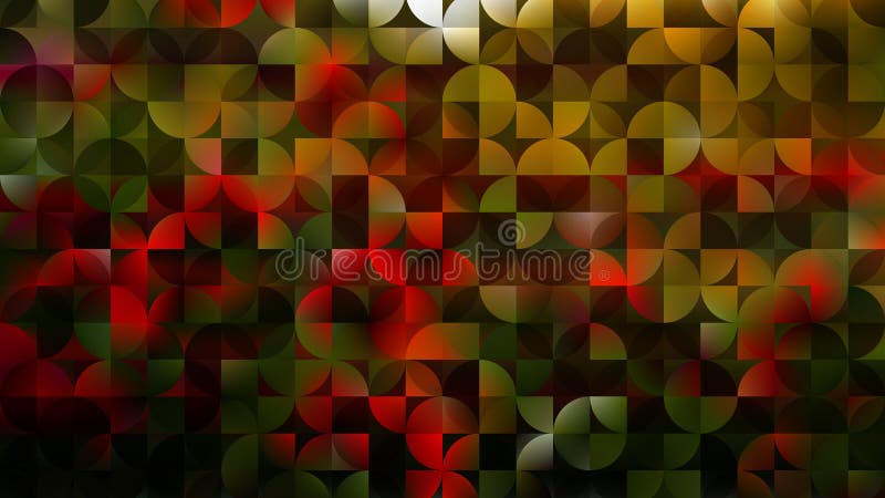 Red and Green Abstract Quarter Circles Background Stock Vector ...