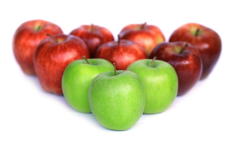 Red and green apples stock photo. Image of sorts, shape - 23674318