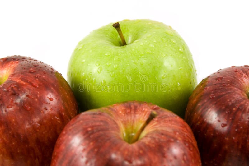 Red and green apples stock photo. Image of background - 4842756