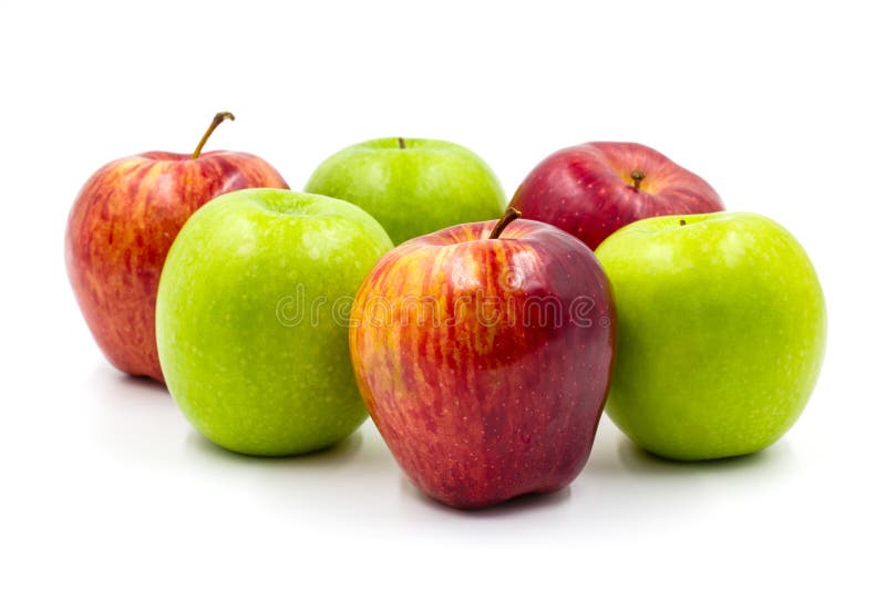 Red and Green Apples stock image. Image of closeup, ripe - 141244481