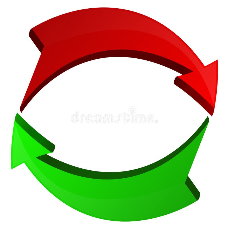 Red And Green Refresh Arrows. 3d Shiny Signs In Circular Motion Stock ... Red And Green Refresh Arrows. 3d Shiny Signs In Circular Motion Stock ...