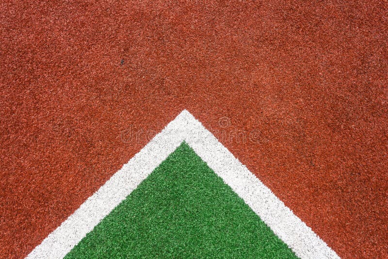 Red Green Astro Corner Turf Stock Photo - Image of corner, white: 29463686