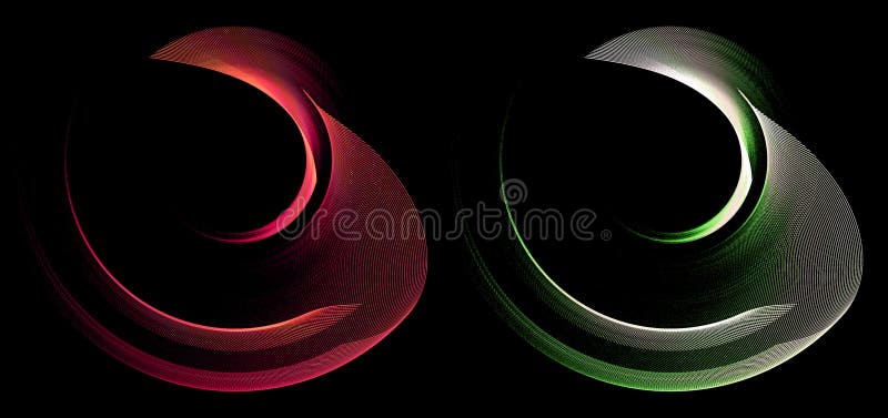 The Red and Green Blades of the Abstract Propellers Create a Frame and ...