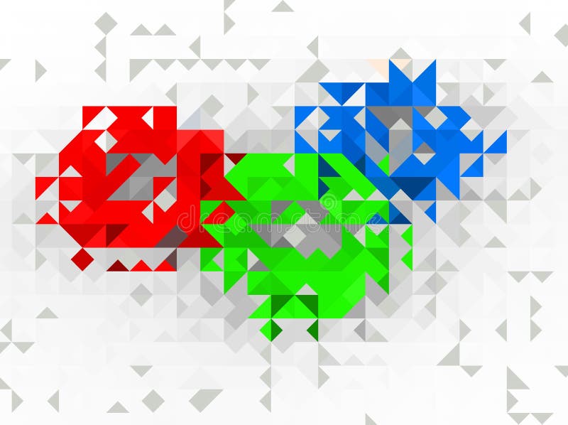 Red Green Blue Abstract Design Stock Illustration - Illustration of ...