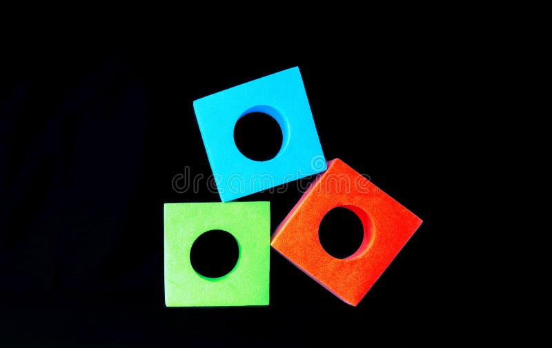 Red Green & Blue Blocks RGB Stock Photo - Image of create, house: 92325188