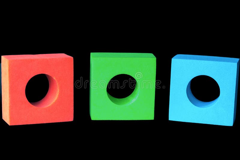 Red Green & Blue Blocks RGB Stock Photo - Image of learn, construct ...