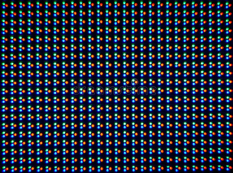 Red Green Blue of LED Array Stock Photo - Image of illuminated, bulb ...