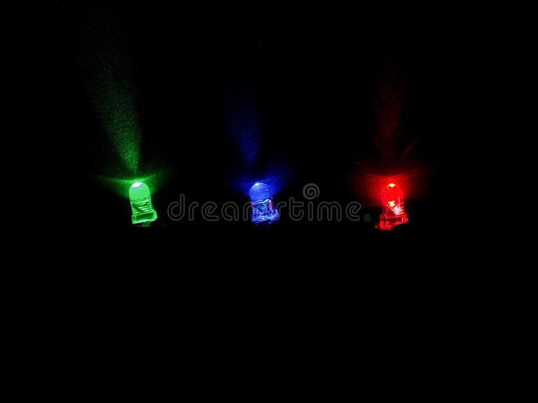 Red green and blue led stock photo. Image of emitting - 207776376