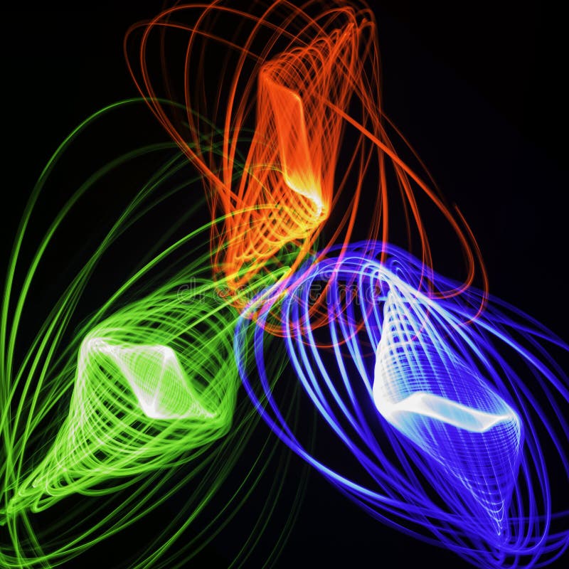 Red, green and blue lines stock illustration. Illustration of light ...