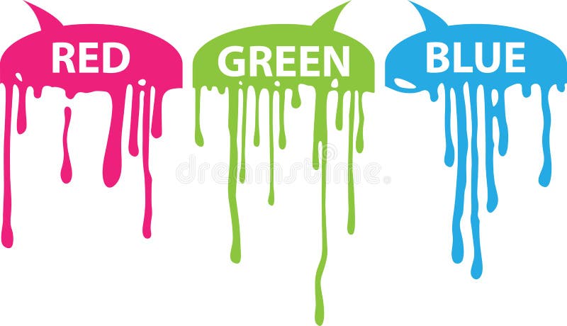 Red, green, blue stock vector. Illustration of graphic - 31915675