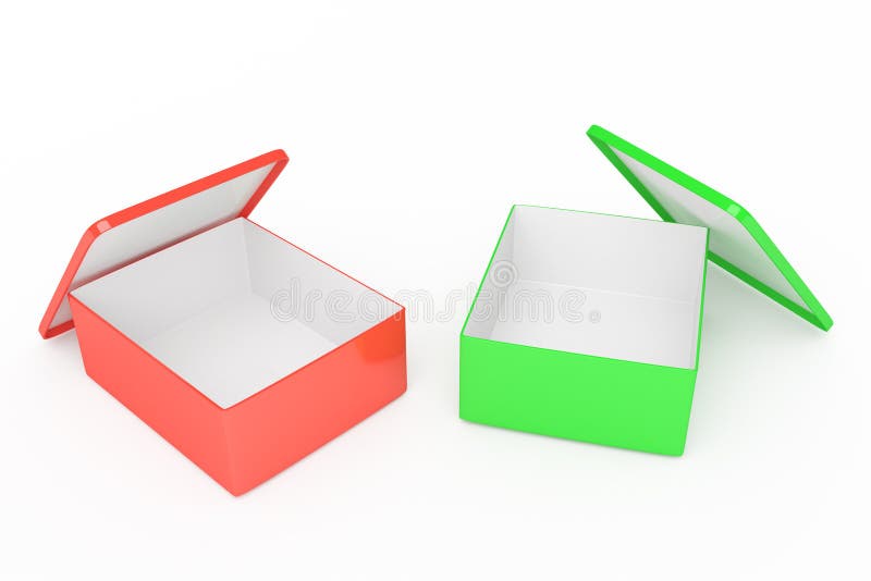 Red and green boxes stock illustration. Illustration of small - 20726472