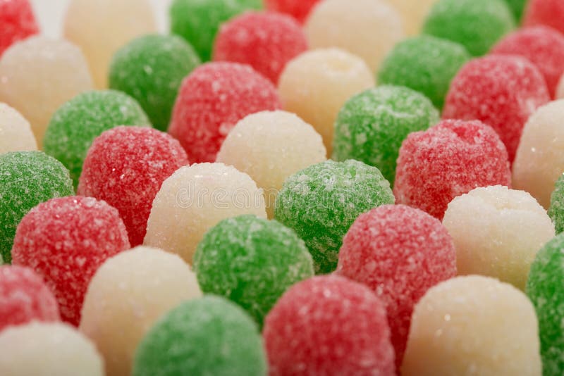 Red and Green Christmas Spice Drops Candy with Crystallized Sugar Stock ...