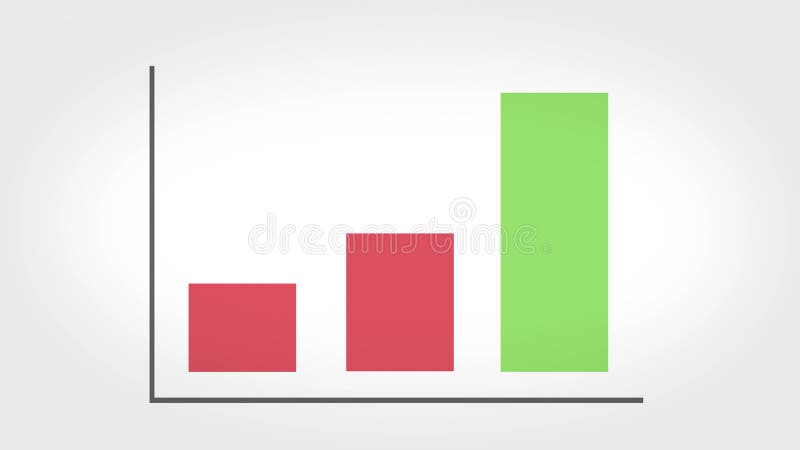 Red and Green Comparison Bar Graph, Green is Fastest Growing, Progress ...