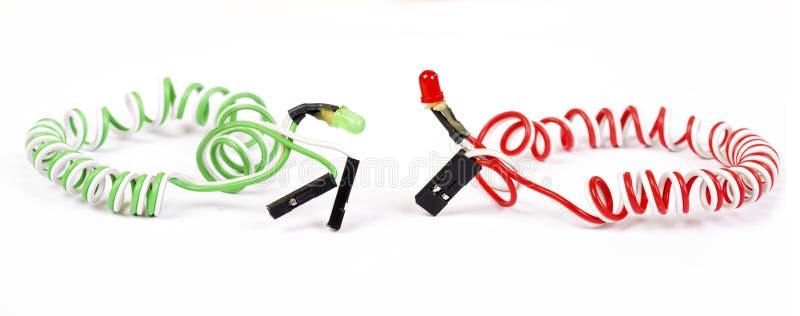 Red Diode Isolated on White Stock Photo - Image of transistor, pattern ...