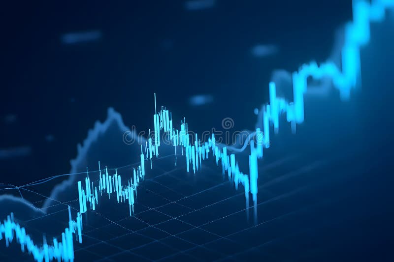 The Red and Green Graphs on the Screen Represent Investments Stock ...