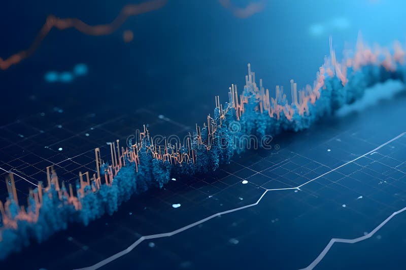 The Red and Green Graphs on the Screen Represent Investments Stock ...
