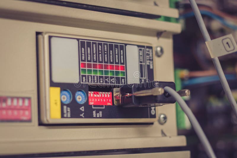 Red, Green Lights that are Used To Indicate the Working Status in Stock ...