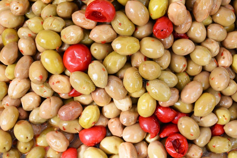 Red and green olives stock image. Image of plants, olives - 69381561