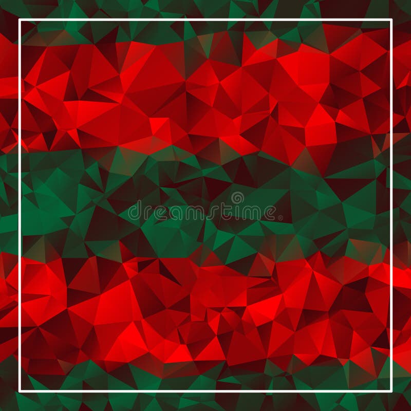 Red Poly Abstract Background Stock Vector - Illustration of triangular ...