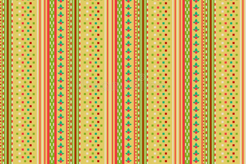 Red and Green Square Christmas Pattern. Geometrical Design for Holiday ...