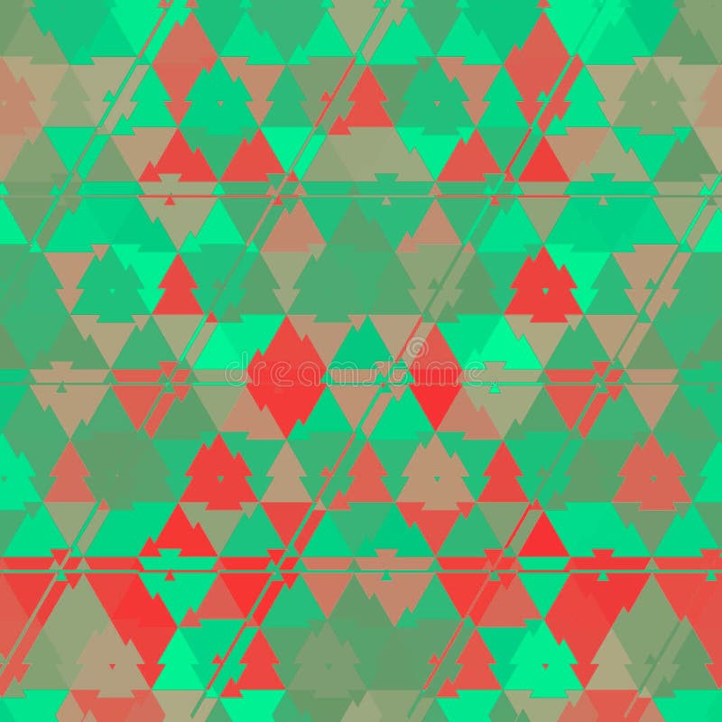 Small Red and Green Triangles Continuous Pattern Stock Illustration ...