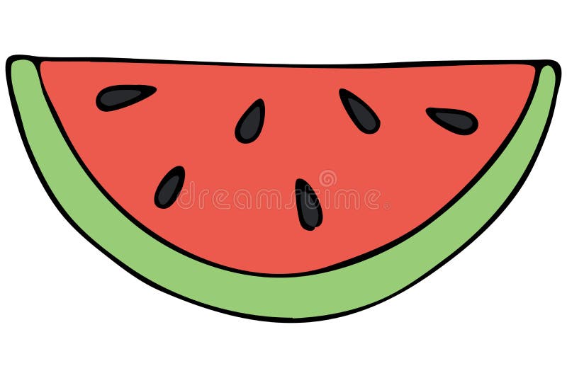 Watermelon Semicircle Stock Illustrations – 168 Watermelon Semicircle ...