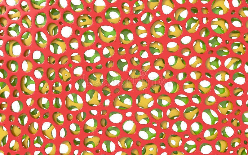 Red, Green and Yellow Layers. Abstract Organic Background Stock ...