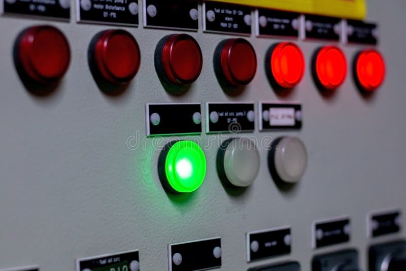 Red, Green, Yellow Lights that are Used To Indicate the Working Status ...