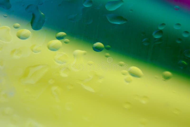 Red Green and Yellow Water Drop Background. Stock Image - Image of pool ...