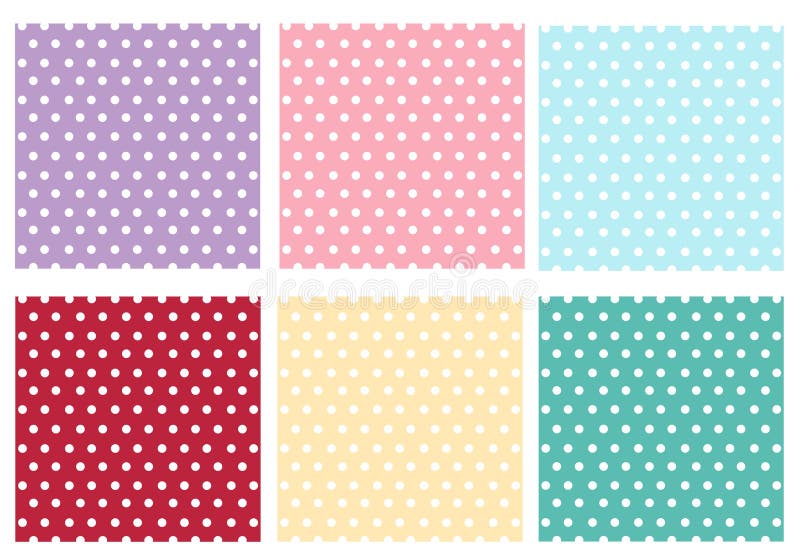 Red Greenmint Purple Blue Pink Yellow Dot Vector Stock Vector ...