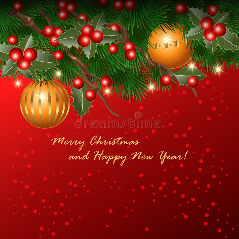 Red greetings postcard stock vector. Illustration of bright - 60950162