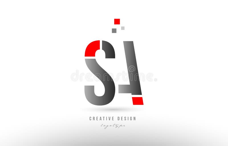 Red Grey Alphabet Letter Sa S a Logo Combination Icon Design Stock ... Red Grey Alphabet Letter Sa S a Logo Combination Icon Design Stock ...