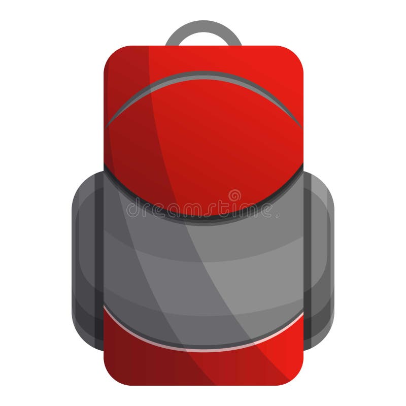 Red Backpack Icon Cartoon Style Stock Illustrations – 330 Red Backpack ...