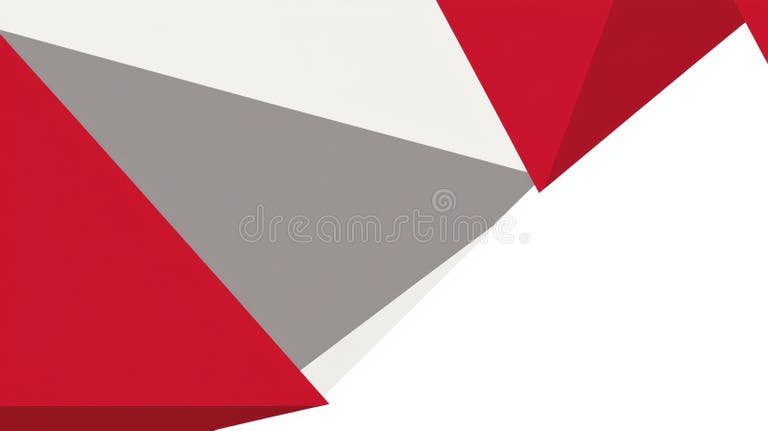 Red and Grey Geometric Shapes are Dynamically Interacting, Creating a ...