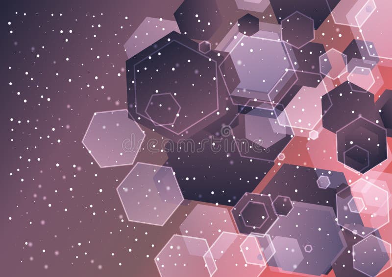 Red and Grey Random Hexagon Modern Background Vector Graphic Stock ...